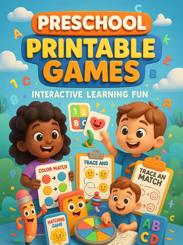 Preschool Printable Games – 880 Pages of Interactive Learning Fun ...